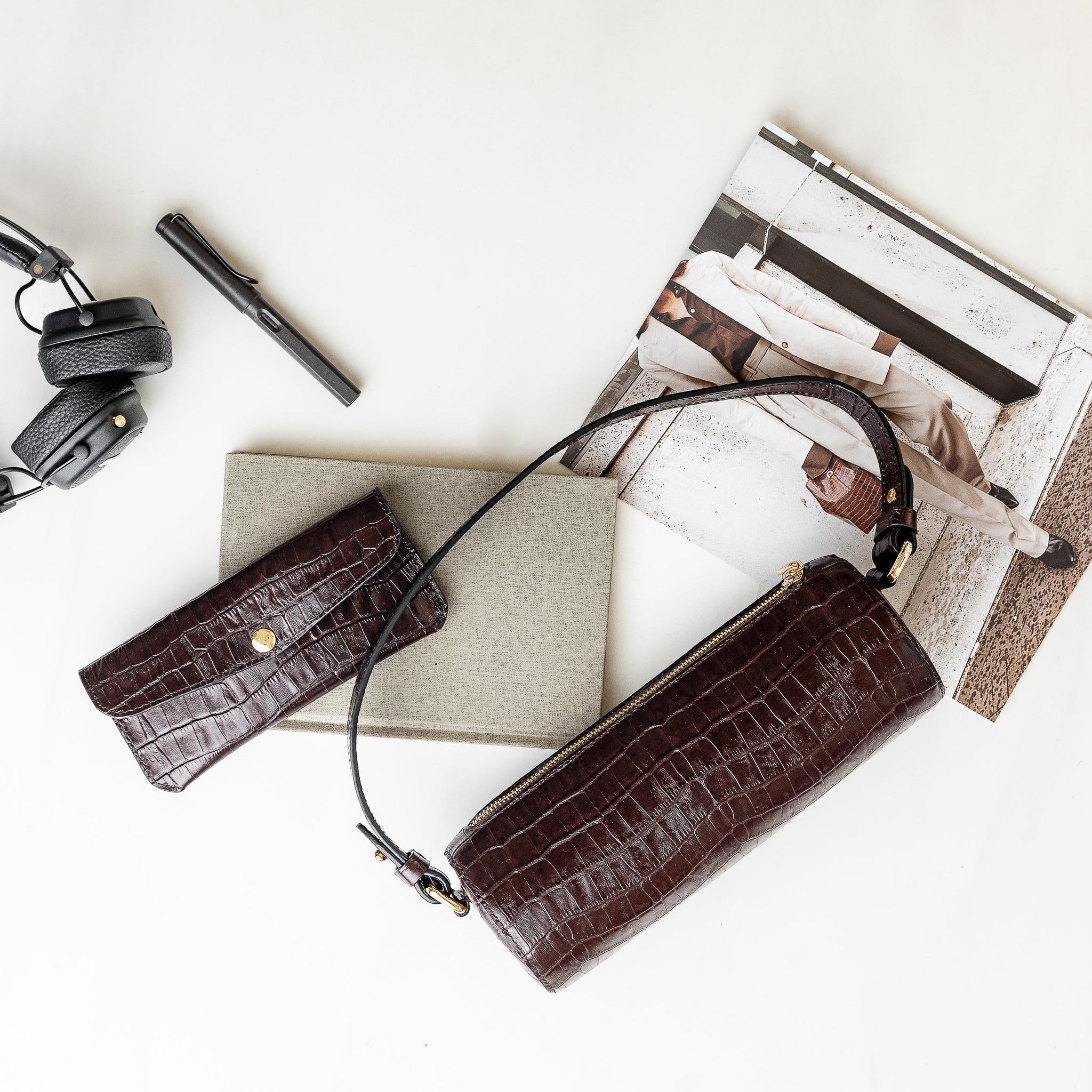 Romelo Shoulder Bag - Dark Brown